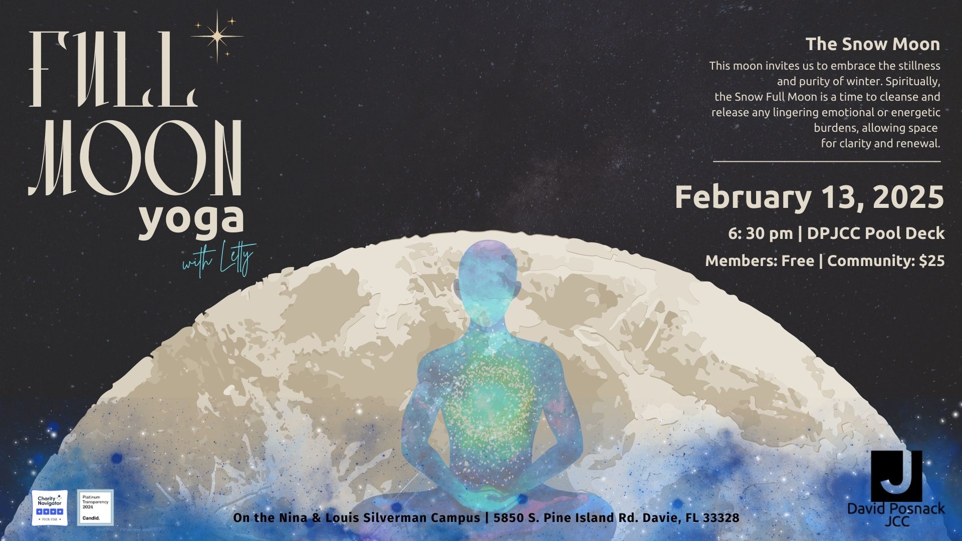 David Posnack JCC - Full Snow Moon Yoga at the David Posnack JCC!